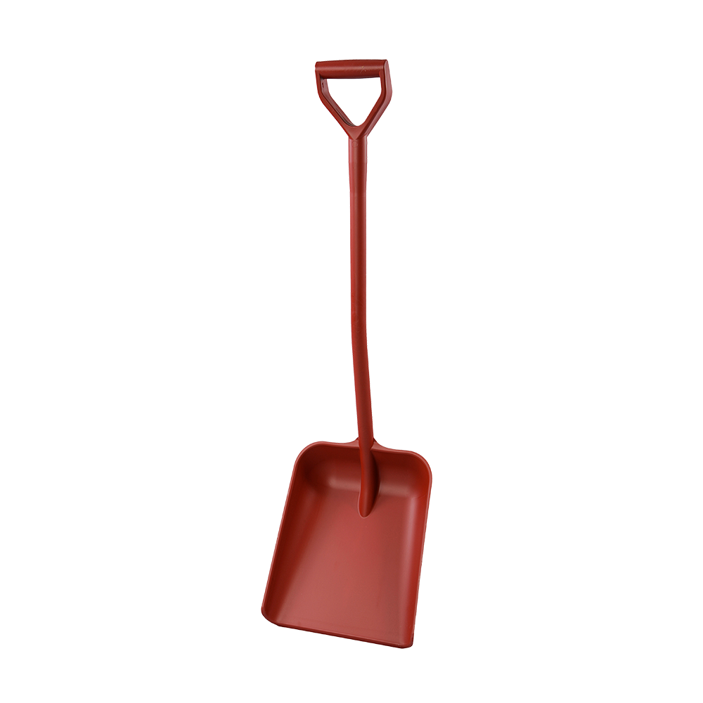 One-piece Shovel (detectable, short/wide, 330 x 380 x 1120 mm) | Red ...